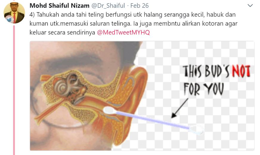 ''Tahi Telinga Keluar Secara Semulajadi Bila Menguap Atau Mengunyah ...