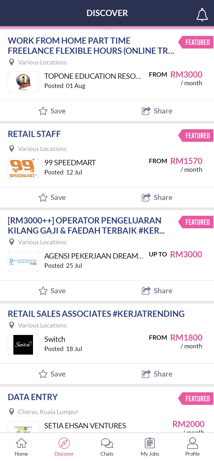 Top 5 “Mobile App” Mencari Kerja Di Malaysia 2022