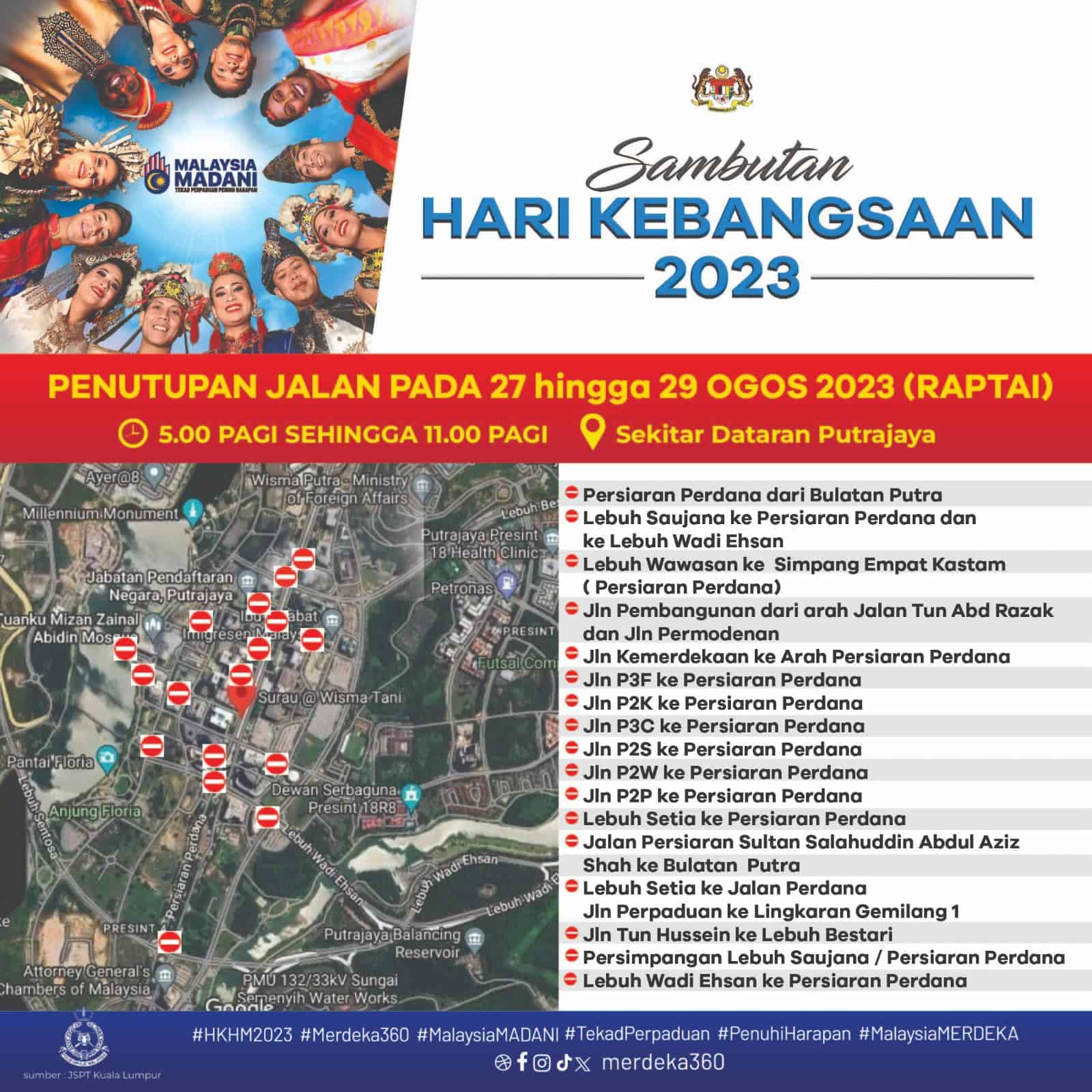 Lokasi Sambutan Hari Kebangsaan & Ambang Merdeka 2023 Yang Patut Anda Tahu