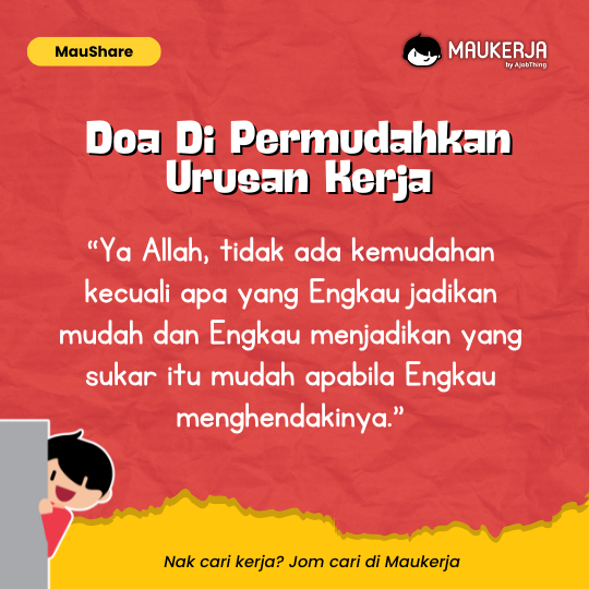 Doa Dipermudahkan Urusan Kerja : Amalkan Ni Bila Stres Kerja