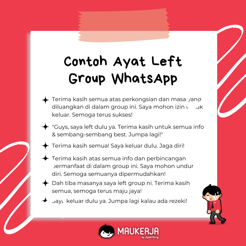 Ucapan Perpisahan Kerja WhatsApp Kepada Rakan Sekerja