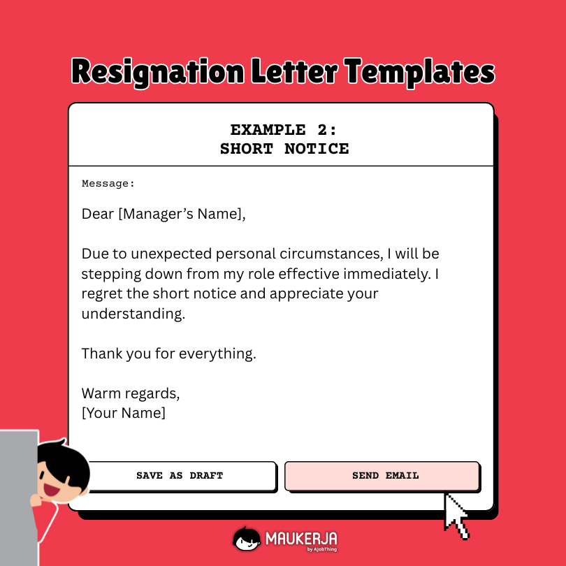Resignation Letter Template You Can Just Copy and Edit